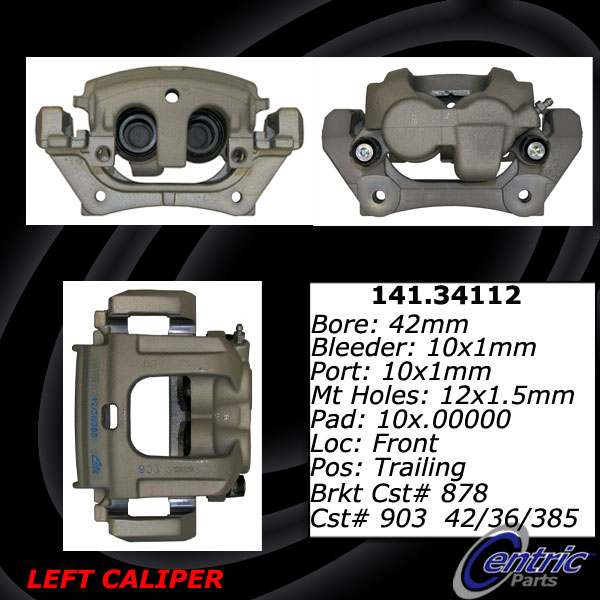 Centric 141.34111 Brake Calipers | Autoplicity