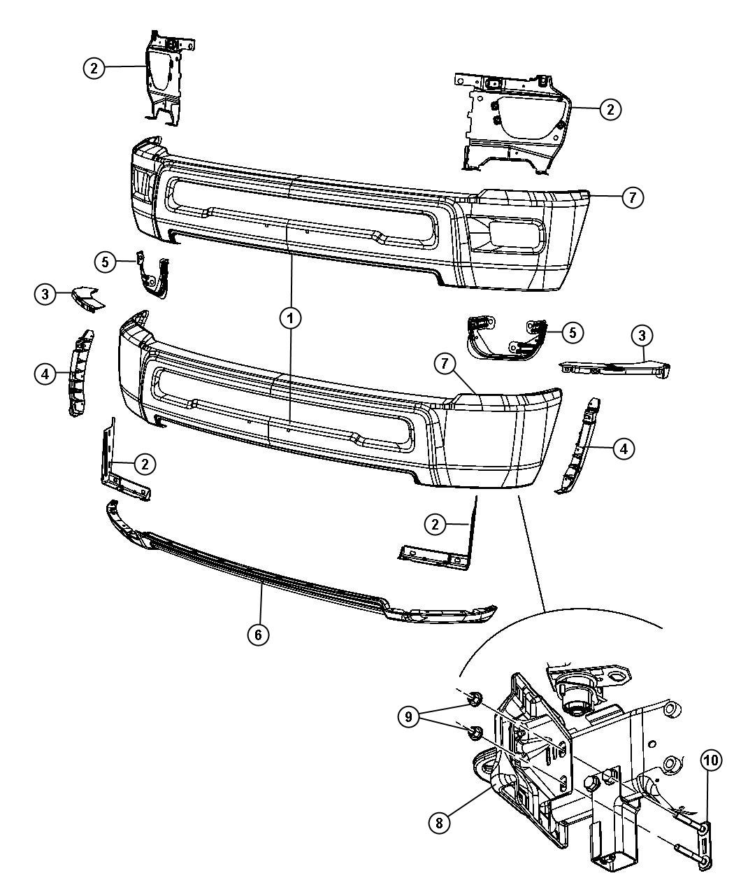 Mopar Performance 68045708AA MOPAR Air Dam | Autoplicity