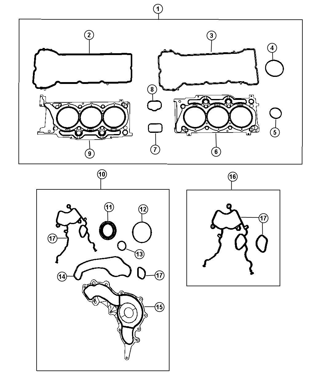 Mopar Performance 68078604AA MOPAR Gasket | Autoplicity