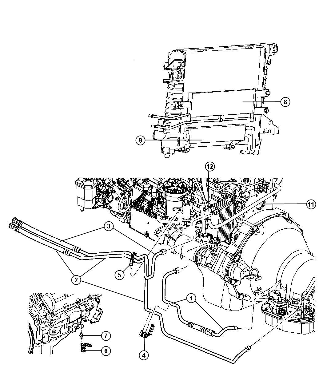 Mopar Performance 52028764AA MOPAR Fitting Oil Cooler | Autoplicity