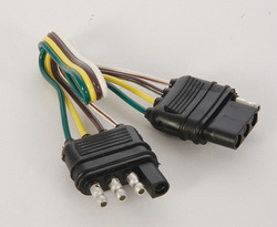 Hoppy 48145 4-Wire Flat Connector Vehicle To Trailer Wiring Connector ...