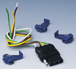 Hoppy 48005 4-Wire Flat Connector Vehicle To Trailer Wiring Connector ...