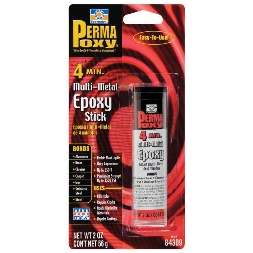 Permatex 84309 PERMAPOXY 4 Minute Multi-Metal Epoxy Stick -2 oz ...