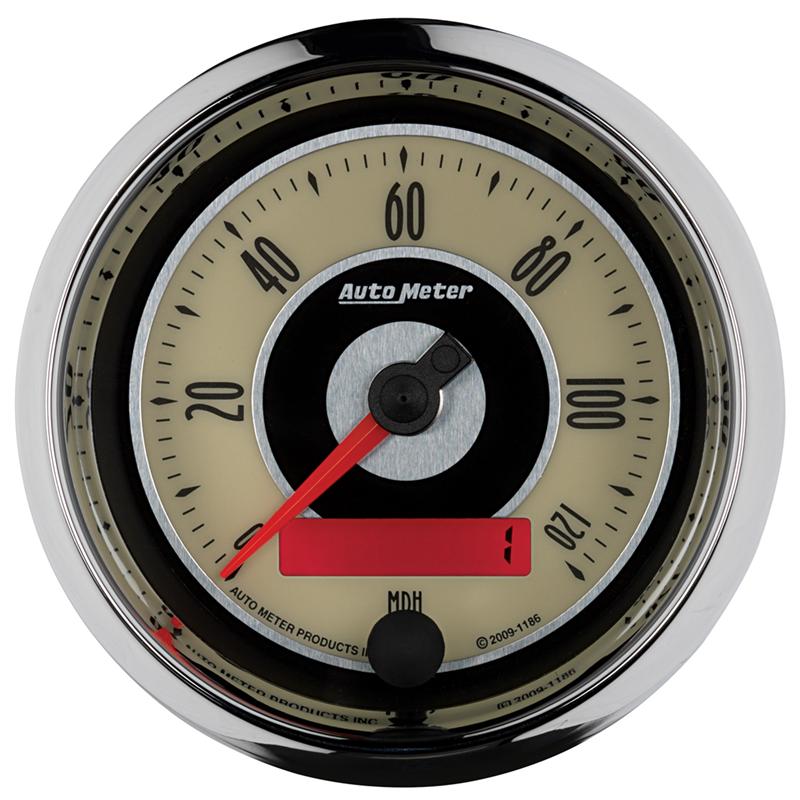 Auto Meter 1186 3-3/8" Speedometer, 0-120 Mph, Cruiser | Autoplicity