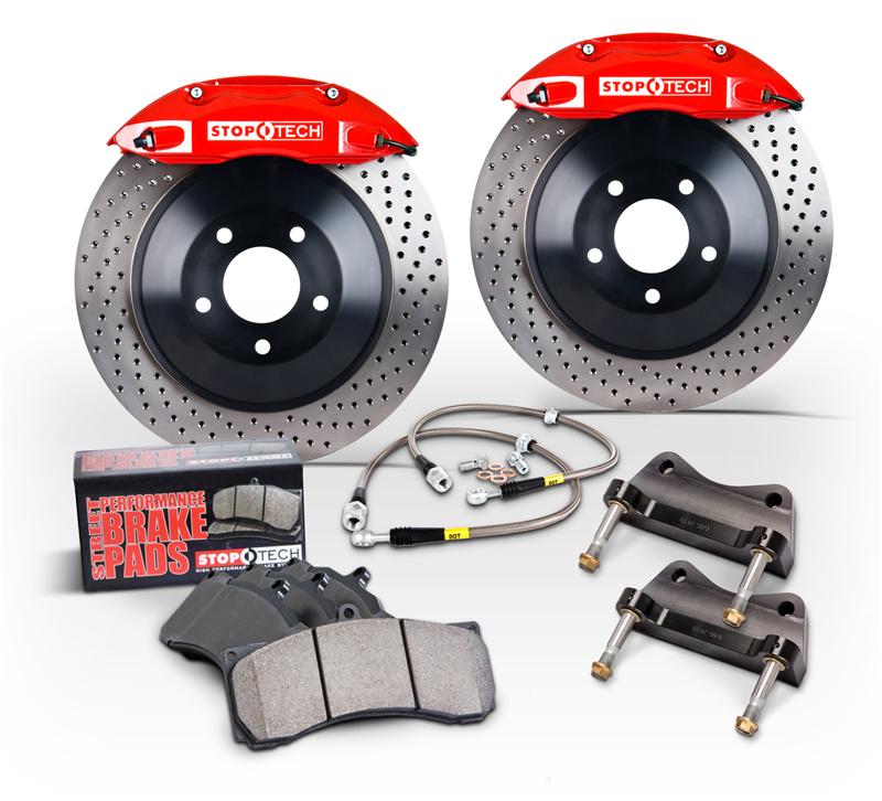StopTech 82.434.5100.51 Stoptech Big Brake Kit; Black Caliper; Slotted ...