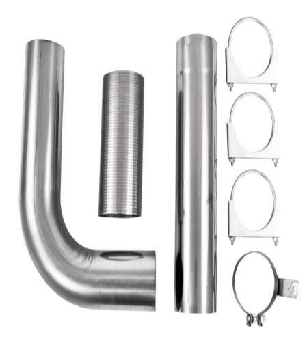 MBRP UT8001 5 Inch Universal Smokers Stack Kits Aluminum | Autoplicity