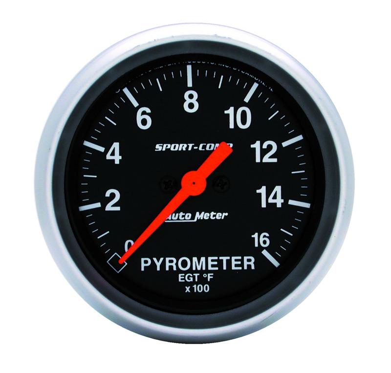 Auto Meter 3544 2-5/8" Pyrometer, 0-1600 °f, Sport-Comp | Autoplicity