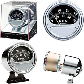 Sunpro FZ88R 3-3/8" Retro Tachometer | Autoplicity