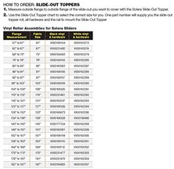 Solera Slide-Out Topper, V000163302 Slide Out Topper-169" White ...