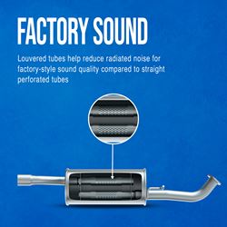 Walker Exhaust 18156 SoundFX Universal Universal Exhaust Muffler 2.25 ...